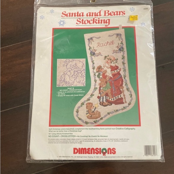 Dimensions | Office | Vintage Dimensions 849 Santa And Bears Christmas ...